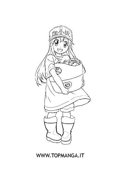 ** IMMAGINI DA COLORARE DI CELLS AT WORK! - ** Topmanga anime e manga